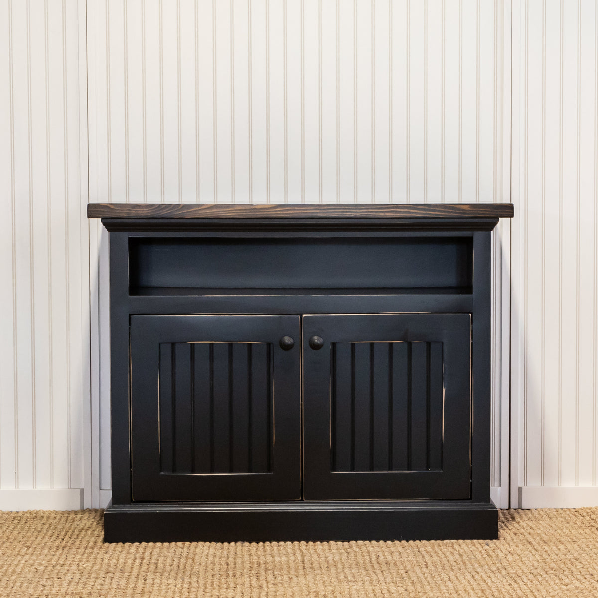 Cabinet, 2 Door / 1 Open Shelf – simplycottage