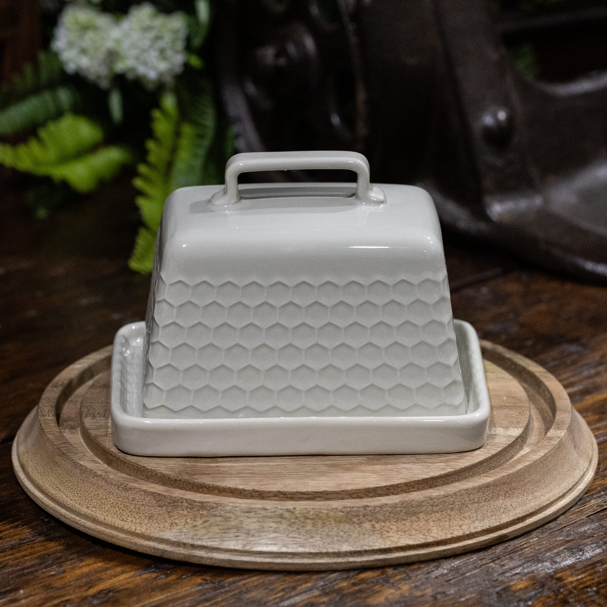 Honeycomb Pattern Butter Dish – simplycottage