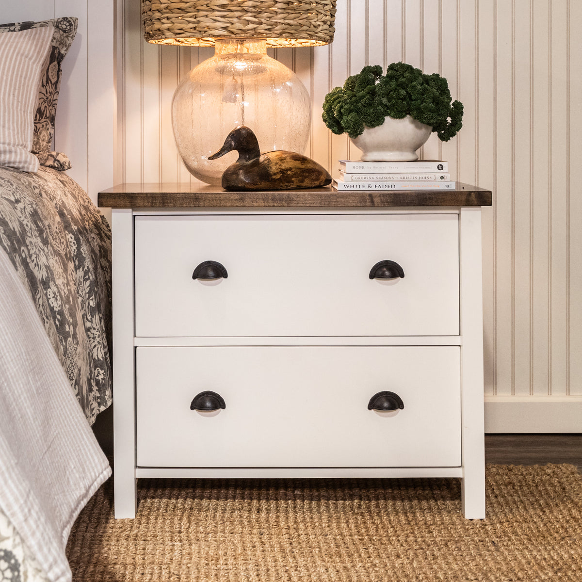 Nightstand - Oversized 2 Drawer – simplycottage