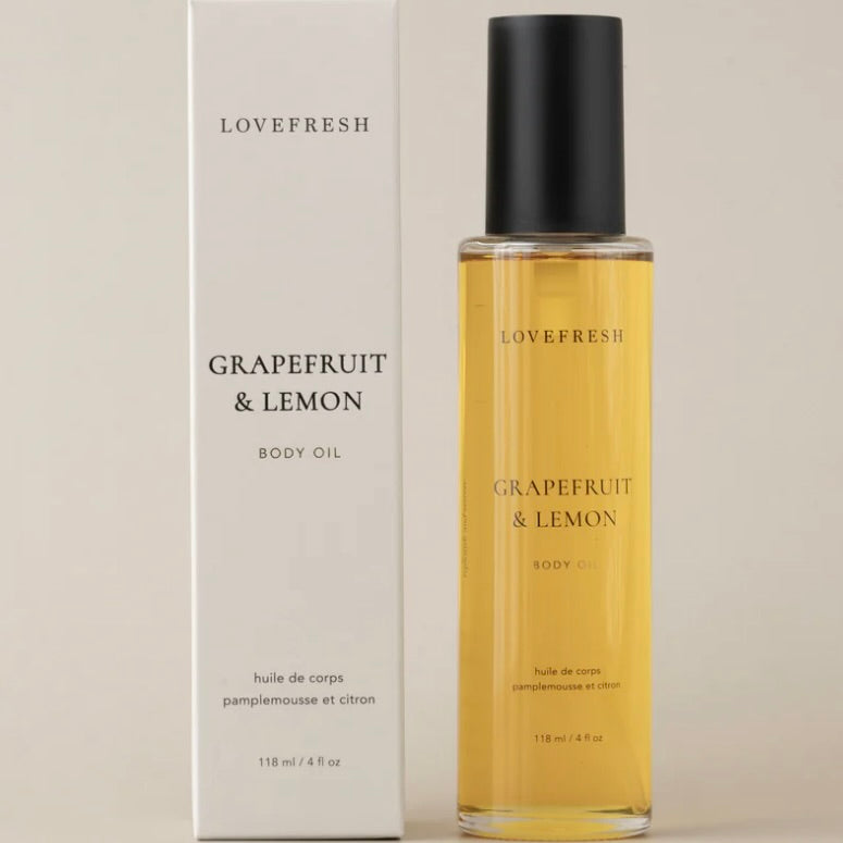 Grapefruit & Lemon Body Oil – simplycottage