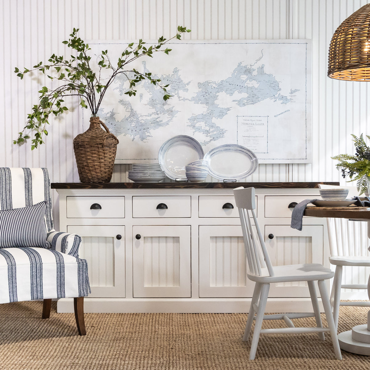 Cabinet, 4 Door/4 Drawer – simplycottage