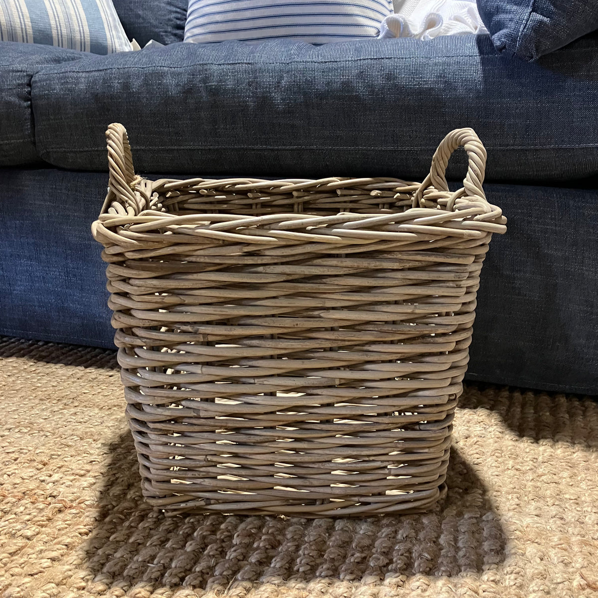 Square Wicker Basket with Handles – simplycottage