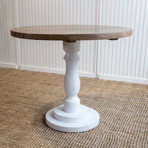Round Pedestal Dining Table - Small Base – simplycottage
