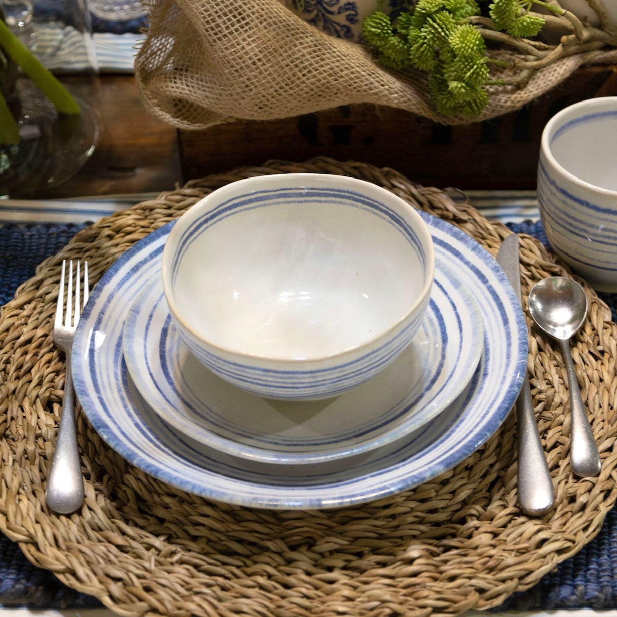 Stoneware - Blue Stripe – simplycottage