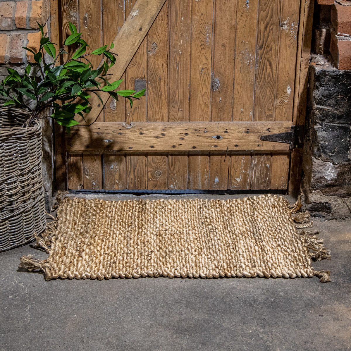 Rug Nubby Woven Jute with Fringe – simplycottage